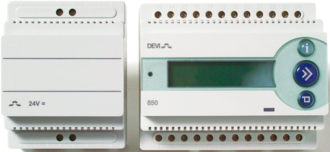 DEVIreg 850 automatika + PSU trafó 24V - Fűtőkábel.hu